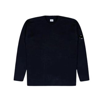 C.P. Company Crewneck Lens Sweater - - Knitwear - Herren - Blau - 2XL
