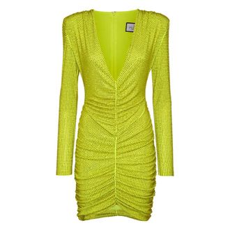 Philipp Plein Femme, Robes, Jaune, Taille: 38 FR Robe Courte