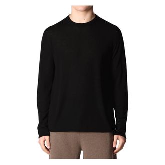 Roberto Collina Girocollo Ml Rotolino - Homme - Pulls - Noir - Taille: S