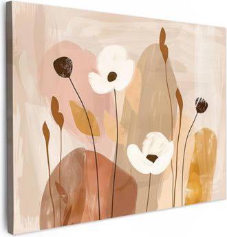 MuchoWow © Leinwand 70x50 cm Deko Schlafzimmer Aesthetic Leinwandbilder Wohnzimmer Gemälde Foto Geschenk Living Room Decoration Blumen - Abstrakt - Kunst