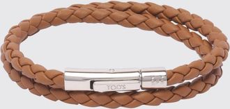Tod's MyColors Armband aus geflochtenem Kalbsleder mit graviertem Logo
