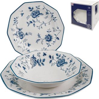 Churchill CHILL Service-Geschirr Tabelle 18 Ersatzearth Blue Rose