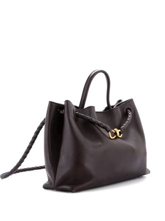 Bottega Veneta Mittelgro&szlig;e Andiamo Satchel-Tasche aus Leder mit Henkeln - Braun