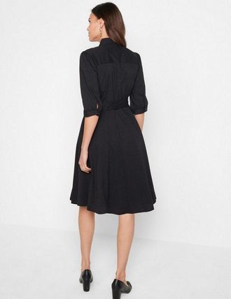 Bonprix 2-in-1-Kleid (Set, 2-tlg) f&uuml;r Businessmode, aus Baumwolle, ausgestellte Passform