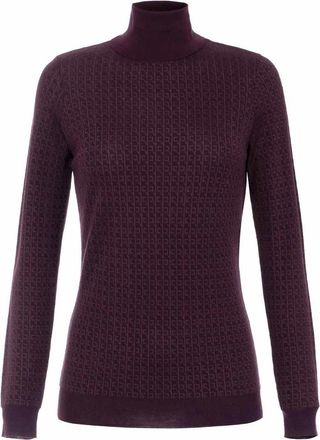 Elisabetta Franchi Rollkragenpullover - Dunkelrot