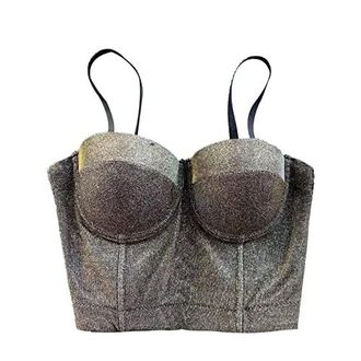 Generic Yoga Workout Design Sense Gilet corset ext&eacute;rieur transparent, or, XL