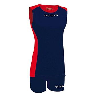 Givova KITV06, Mixte, Bleu-Rouge, XL