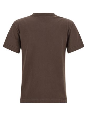 Jacquemus Grosgrain Logo-Appliqu&eacute; T-Shirt - Brown