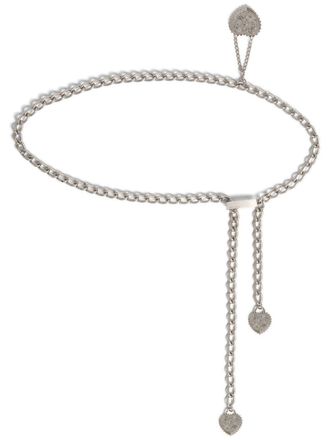 Dsquared2 ceinture en cha&icirc;ne &agrave; pendentif coeur - Argent