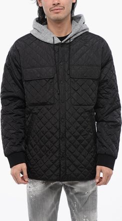 Dsquared2 Quilted Jacket with Fleece-Lined Hood Dsquared2