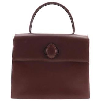 Cartier Sac &agrave; main en cuir de veau Must Line Pre-owned - Femme - Pre-owned - Rouge - Taille: ONE Size