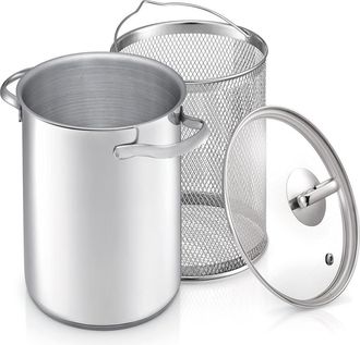 Beka Kitchen aids Spargeltopf mit Einsatz Edelstahl 4.1 Litre