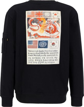 Alpha Industries Alpha Industries USN Blood Chit Sweatshirt für Herren Black