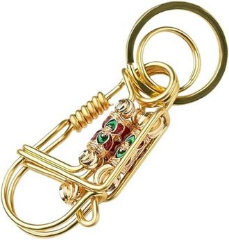 Generic Porte-cl&eacute;s Punk, porte-cl&eacute;s en laiton | Porte-cl&eacute;s de voiture - Porte-cl&eacute;s et porte-cl&eacute;s luxueux pour femmes, accessoires pour l&eacute;l&eacute;gance au quotidien