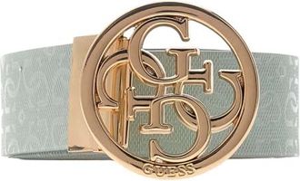 Guess ceinture Stacey Adjustable & Reversible Belt H35 W105 Dark Sage/Pale Mocha beige menthe raccourcissable r&eacute;versible