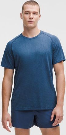 lululemon T-Shirt Metal Vent Tech pour Hommes - Bleu - Taille 2XL