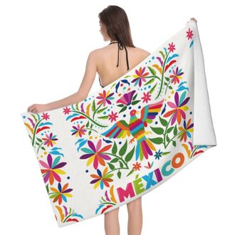 Generic Farbenfrohes Mexikanisches Badet&uuml;cher Pflegeleicht Duschtuch Weich Saunatuch F&uuml;r Spa Schwimmen Yoga Fitness 80X130Cm