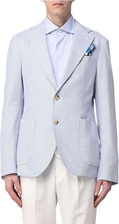 Manuel Ritz Homme, Vestes, Bleu, Taille: XL Veste en coton 82