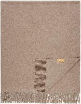 Christian Fischbacher Cashmere-Plaid Aspen beige