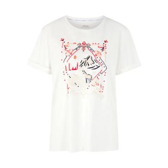 Marc Cain T-Shirt mit Motiv-Print - - Tops - Damen - Wei&szlig; - S