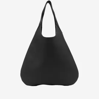Carven Womens Tommaso Leather Bag Black Shoulder