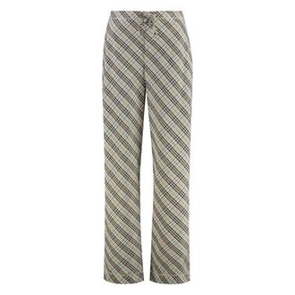 Burberry Femme, V&ecirc;tements de nuit et de d&eacute;tente, Beige, Taille: 36 FR Pantalon &agrave; carreaux