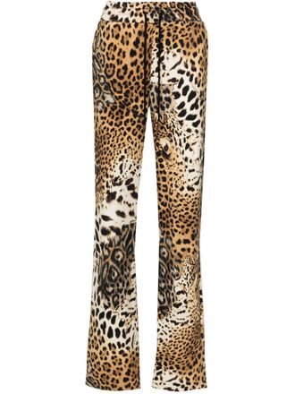 Roberto Cavalli pantalon de jogging à imprimé Jaguar Skin - Tons neutres