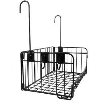 BESPORTBLE Sewroro Wandkorb zum Aufh&auml;ngen aus Wasserabweisendem Kohlenstoffstahl Multifunktionaler H&auml;ngekorb f&uuml;r Badezimmer und K&uuml;che Ger&auml;umiger Organizer f&uuml;r Kl