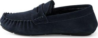 Lands End Veloursleder-Mokassins, Herren, Größe:44 regular, Blau, Polyester, by Lands End