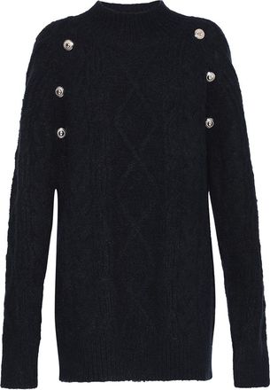 Faina Strickpullover Damen schwarz