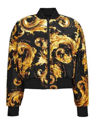 Versace Jeans Couture Manteau Au Genou - Noir
