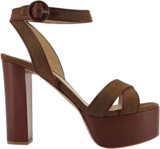 Roberto Festa Milano Femme, Chaussures, Brun, Taille: 36 EU Sandale &agrave; talon haut