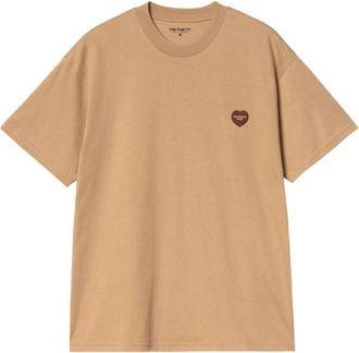 Carhartt Work in Progress Heart II Hartt T-Shirt - - Tops - Herren - Braun - L