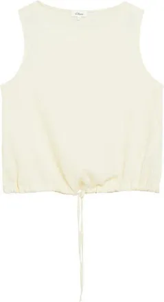 s.Oliver Blusentop Bluse Top aus Viskosemix mit regulierbarem Bund