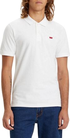 Levi's Herren Slim Housemark Polo Hemd,Bright White,L