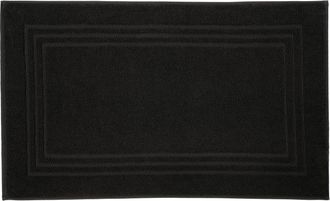 Kleine Wolke Frottier-Vorleger Lodge 3009926207, Ma&szlig;e 50 x 80 cm, Schwarz, 100% Baumwolle