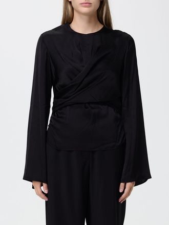 Isabel Marant Top de soir&eacute;e drap&eacute; en viscose &agrave; manches longues