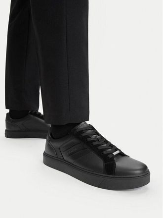 Calvin Klein Sneakers Classic Cupsole Laceup Tape Lth2 YM0YM01448 Schwarz