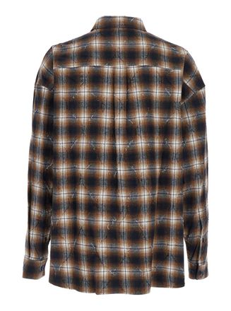 Juun.J Mens Multicolor Check Motif Shirt Cotton