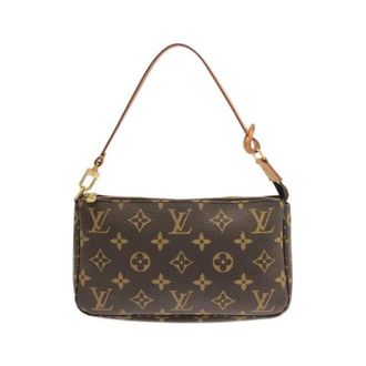 Louis Vuitton Pochette Accessoires Monogram pr&eacute;-poss&eacute;d&eacute;e - Femme - Pre-owned - Brun - Taille: ONE Size