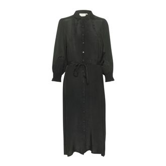 Kaffe KAemine Oline Dress - - Dresses - Damen - Schwarzk - XL