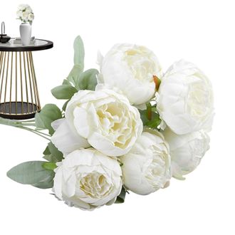 Generic Pfingstrose Funktion - Realistischer gef&auml;lschter Pfingstrosenstrau&szlig;, k&uuml;nstlicher Pfingstrosenstrau&szlig; | Seiden-Tischl&auml;ufer, Wohnkultur f&uuml;r