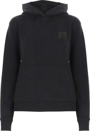 Just Cavalli Homme, Sweatshirts et sweats &agrave; capuche, Noir, Taille: 2XL Cotton Hooded SweaT-shirt with Logo
