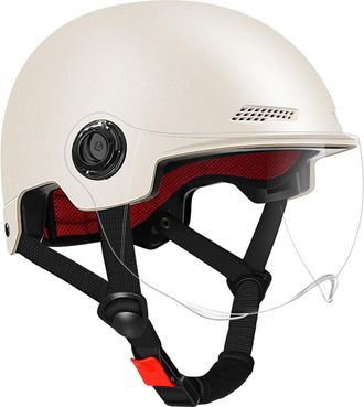 Generic Fahrradhelme - Stoßfeste Fahrradhelme Mit Entspiegelter, Abnehmbarer Schutzbrille, E-Bike-Helme | Härtegrad 2H, Fahrrad-Kopfschutz Mit Visier, Kopfsch