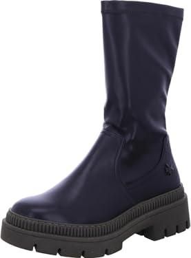 Marco Tozzi Femme Damen 2-2-85417-39 Botte mi-Mollet, Noir (Black/Khaki), 38 EU