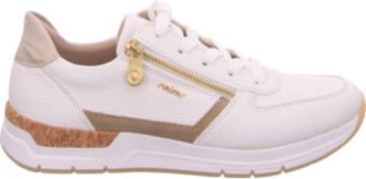 Rieker Femme, Chaussures, Blanc, Taille: 38 EU Chaussures d&eacute;contract&eacute;es &agrave; lacets blanches