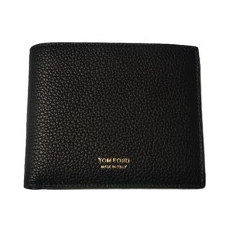 Tom Ford Genarbtes Leder Klassisches Bifold Portemonnaie - - Accessories - Herren - Schwarzk - ONE SIZE