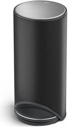 Joseph Joseph 30149 Arc 30L Tretabfalleimer, Leichtes Drücken, Geruchsdicht, Softclose Deckel, Anti-Fingerprint-Beschichtung, Herausnehmbarer Eimer, Steel, Schwarz