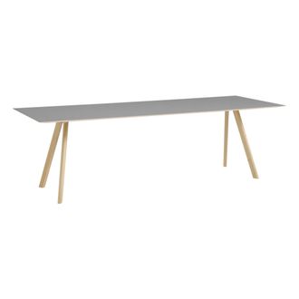 HAY Table laqu&eacute;e CPH30, pietement en ch&ecirc;ne Hay