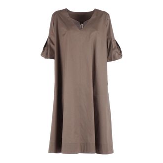 Fay Abito Scollo V M/C - - Dresses - Damen - Braun - L